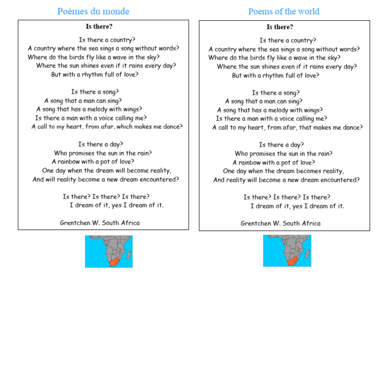 Poem South Africa | PDF