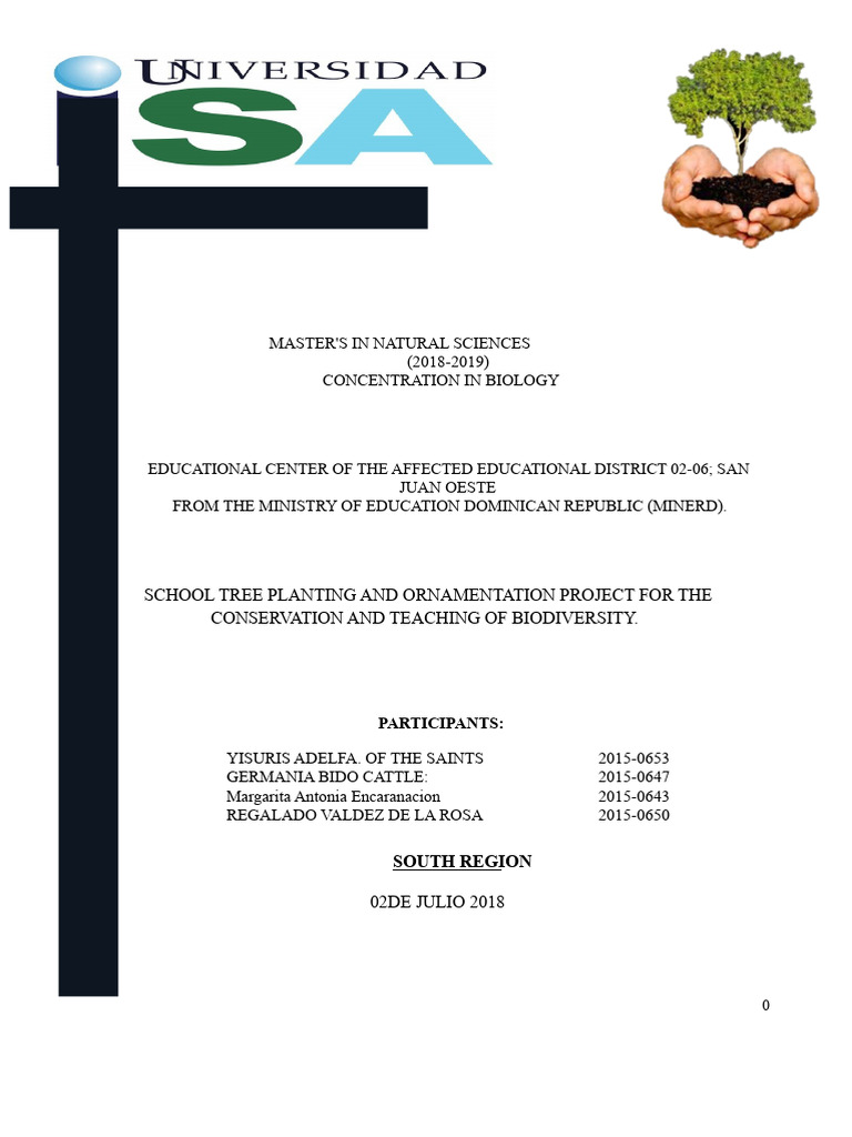 Tree Planting Project for Biodiversity Education | PDF | Biodiversity ...