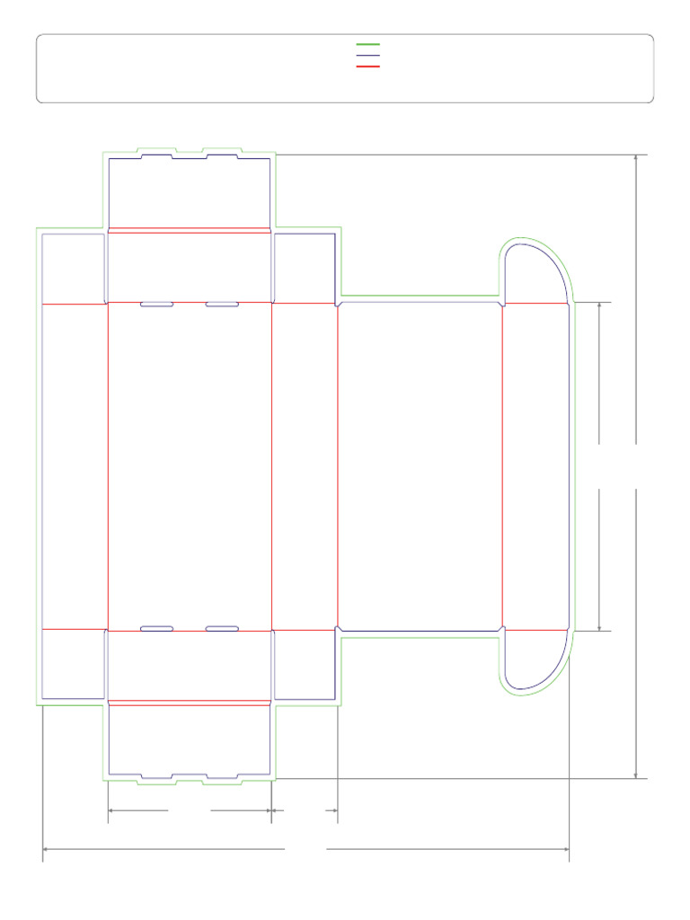 Flip Top Mailer Box 255×135×55 MM | PDF