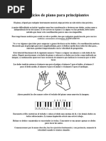 Ejercicios de Piano para Principiantes | PDF | Mano | Escala (música)