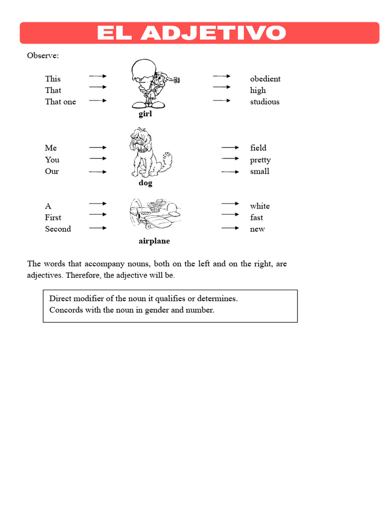 The Adjective and Its Classification For Third Grade of Primary School ...