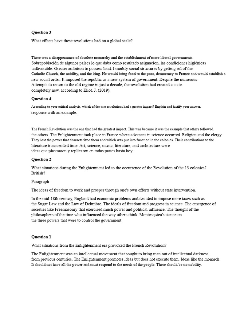 Exam HUMA 1020, 4.1 | PDF | Age Of Enlightenment | French Revolution