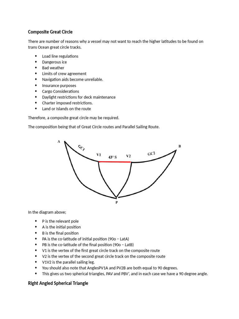 Navigation I Unit 3 Notes Additional | PDF