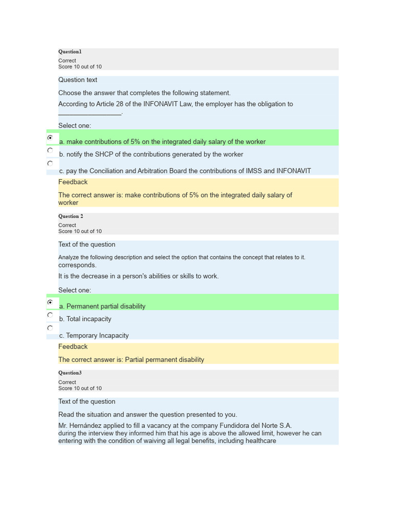 INFONAVIT Law and Employment Obligations | PDF | Employment | Social ...