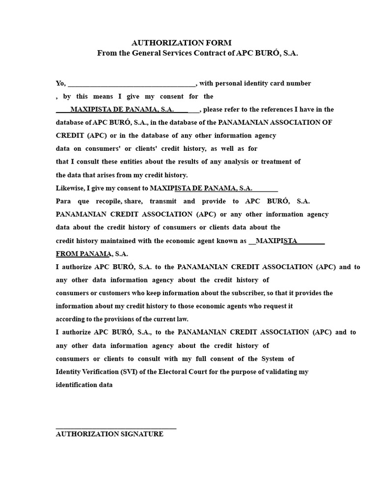 Apc Form | PDF