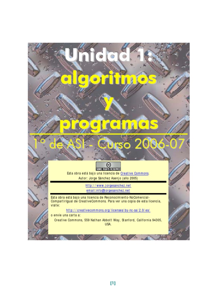 Algoritmos 06 | PDF | Lenguaje de programación | Algoritmos