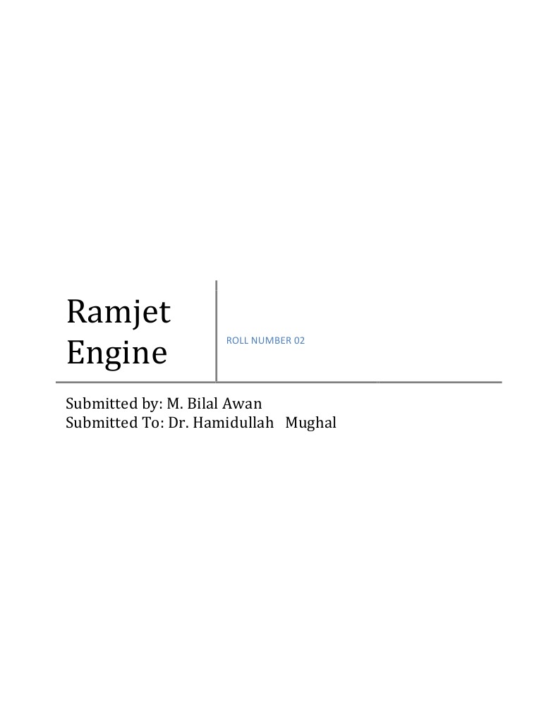 Ramjet Engine | PDF | Mach Number | Jet Engine
