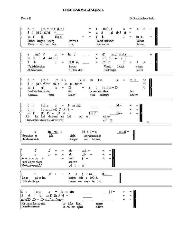 Chatuan Kawl A Eng Tan Ta | PDF