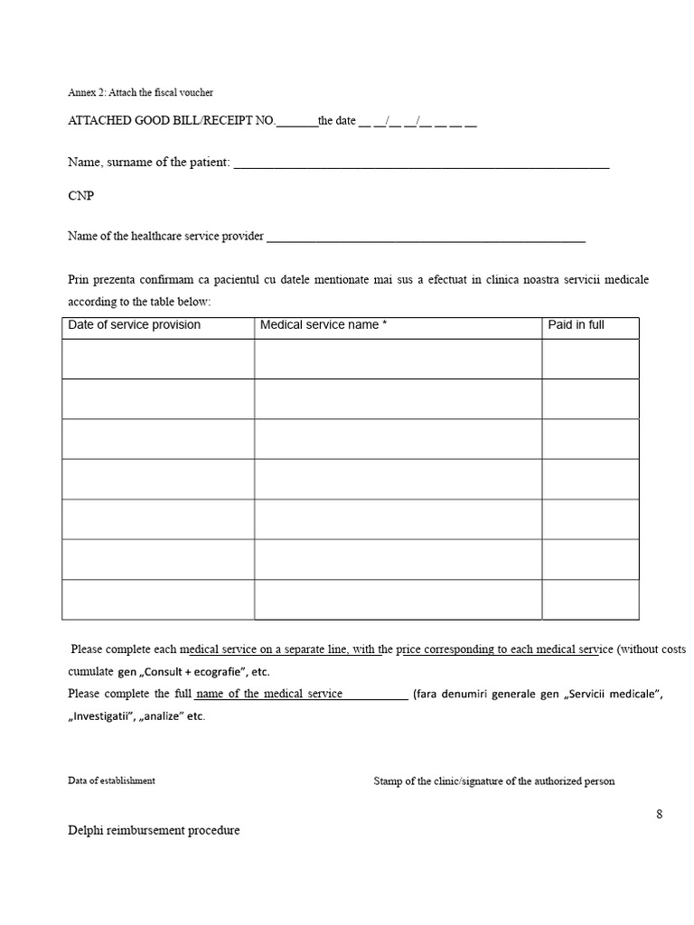 Annex To The Fiscal Receipt | PDF
