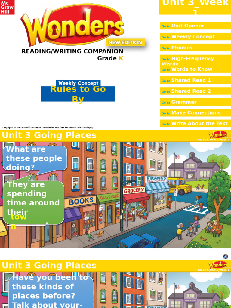 Unit 3 Week 1 Classroom PPT | PDF | Phonics | Teaching