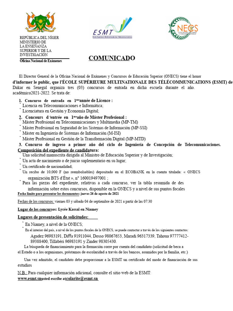 3 Concursos Esmt 2021 | PDF