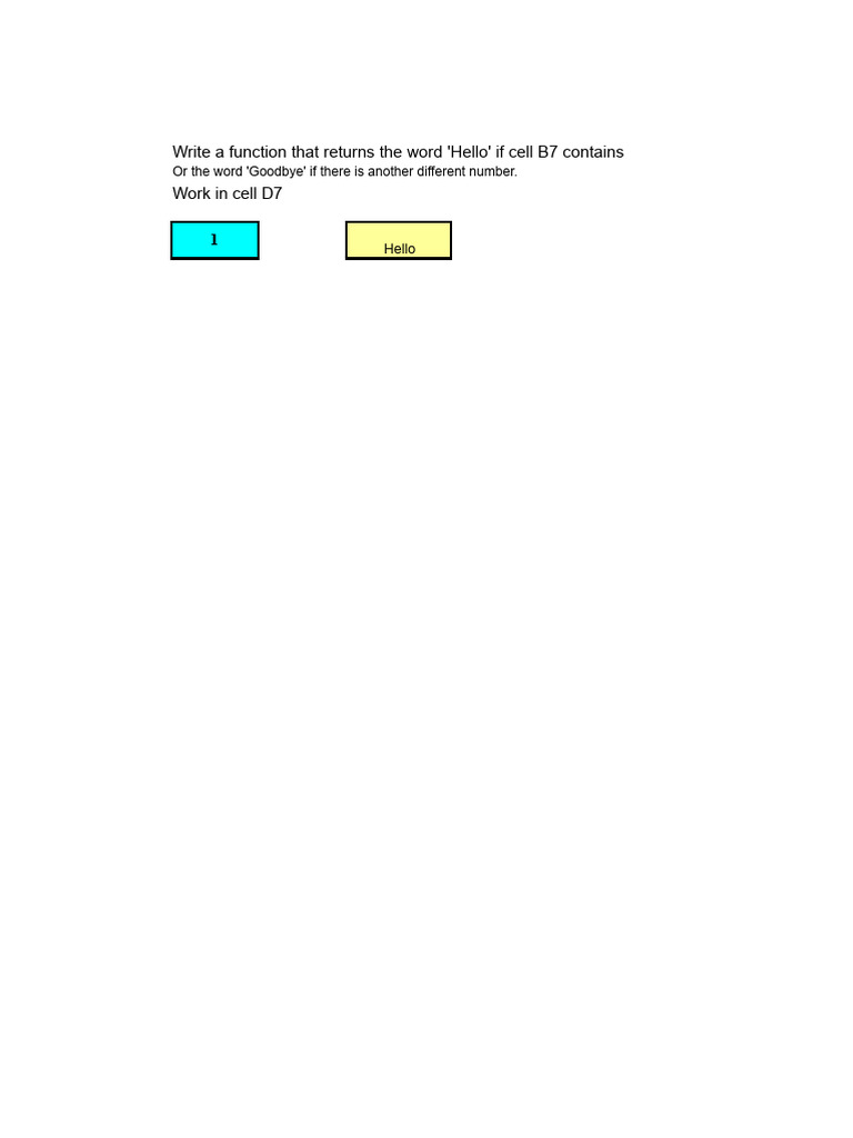 Excel Exercises IF Function | PDF