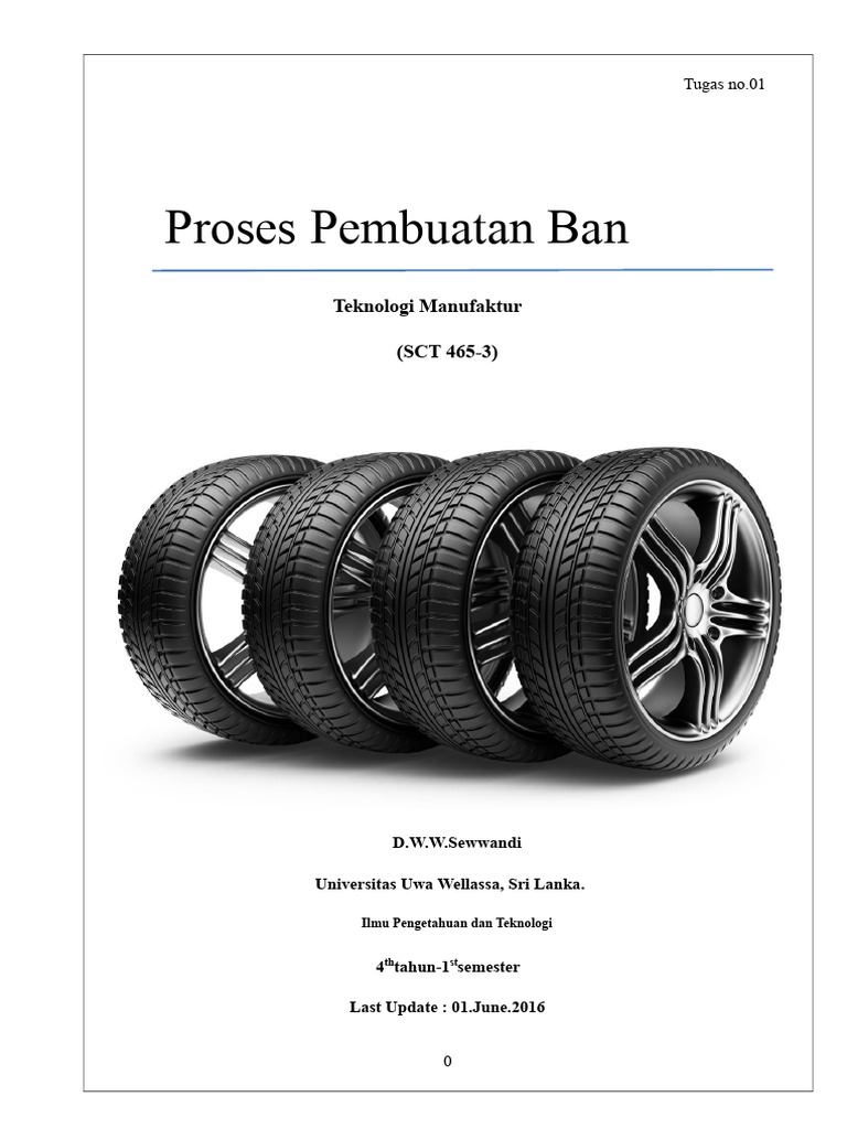 Proses Manufaktur Ban Modern | PDF