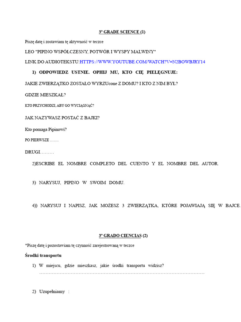 Aktywności Pipino Pingwina | PDF