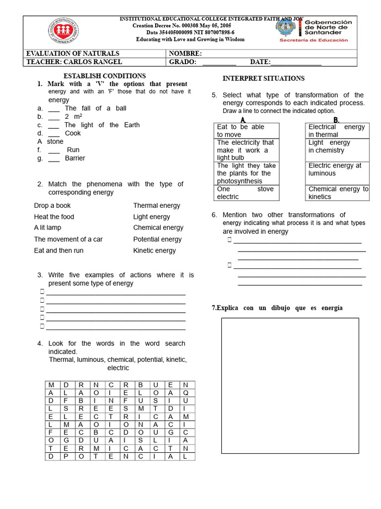 Energy Evaluation | PDF | Physical Phenomena | Nature
