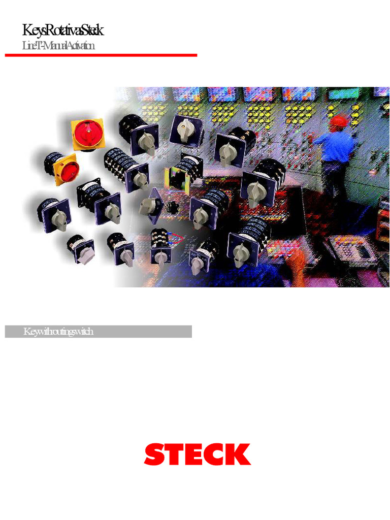 Manual Activation Rotary Switches Guide | PDF | Switch | Electricity
