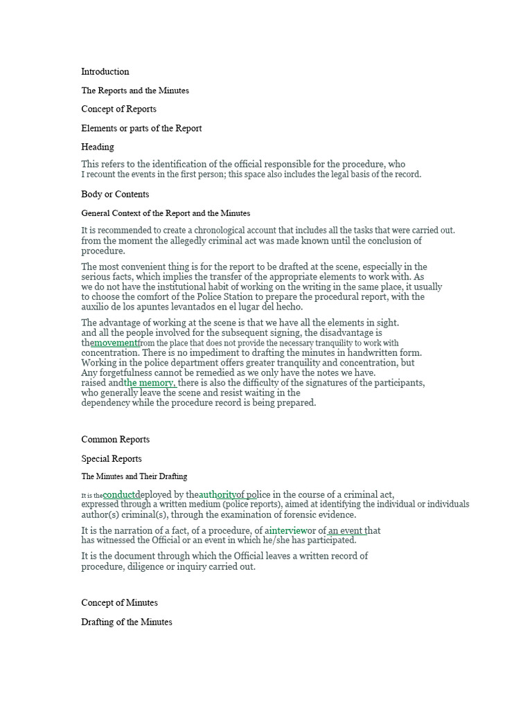 Guide to Writing Police Reports | PDF | Witness