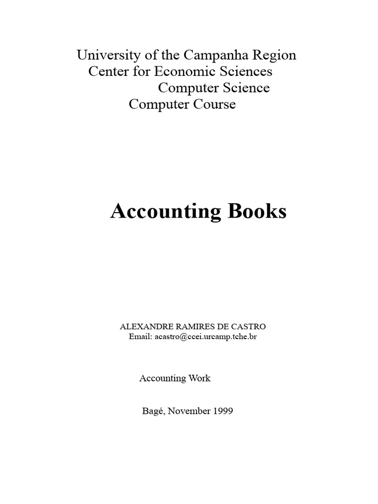 Accounting - Computer Science - Accounting Books | PDF | Bookkeeping ...