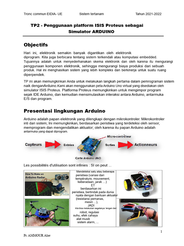 Simulator Arduino dengan Proteus ISIS | PDF