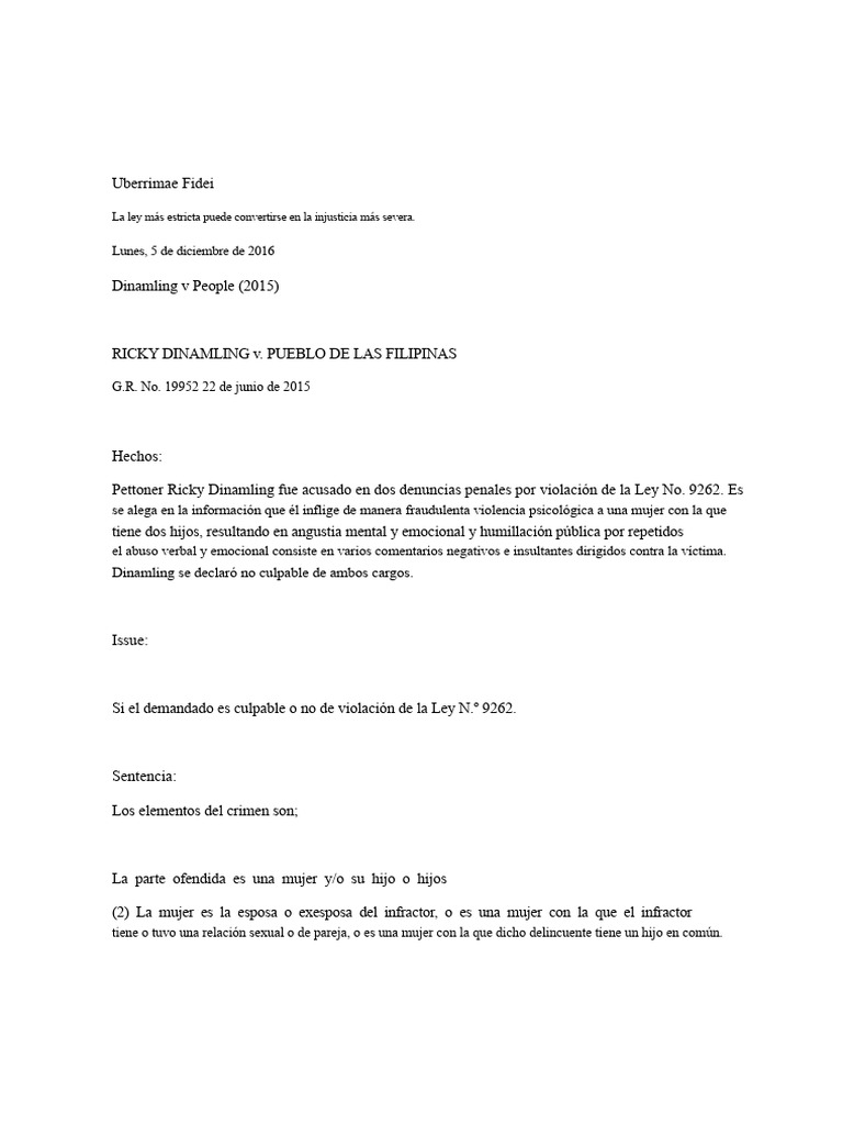 Resumen de Casos Dinamling | PDF | Violación | Violencia