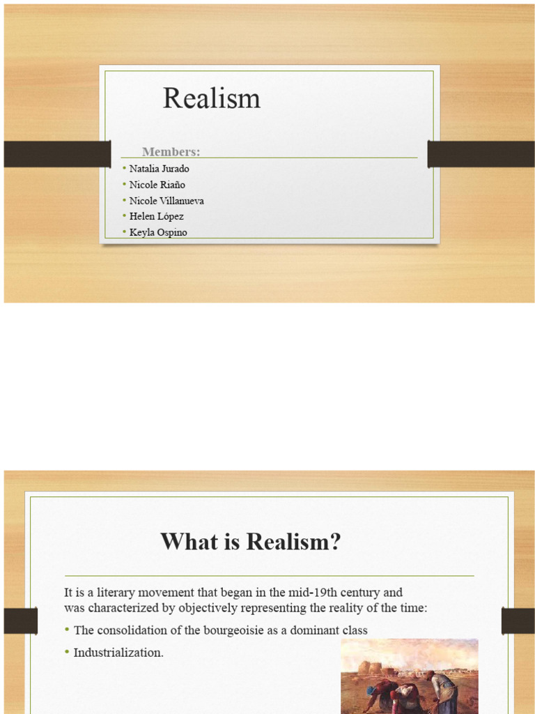 Realism | PDF | Realism (Arts) | The Arts