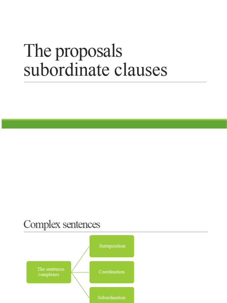 Understanding Subordinate Clauses in French | PDF | Clause | Language ...