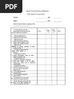 SNAP-IV ADHD Rating Scale Form | PDF