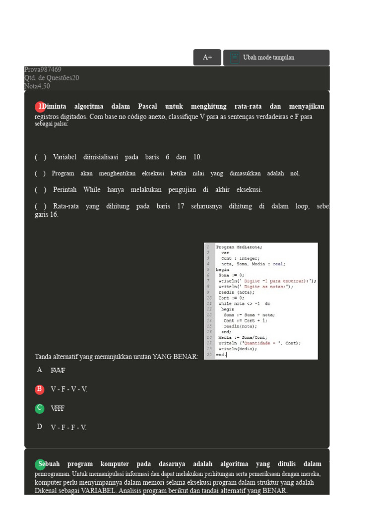 Algoritma Dan Logika Pemrograman - Uniasselvi | PDF