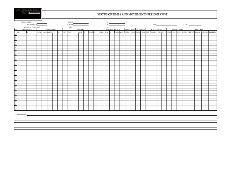 Freight Cost Format | PDF