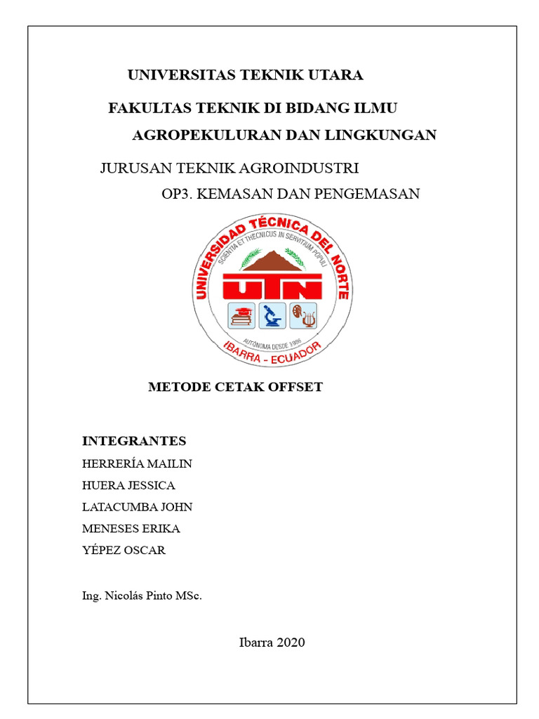 Metode Cetak Offset dalam Kemasan | PDF