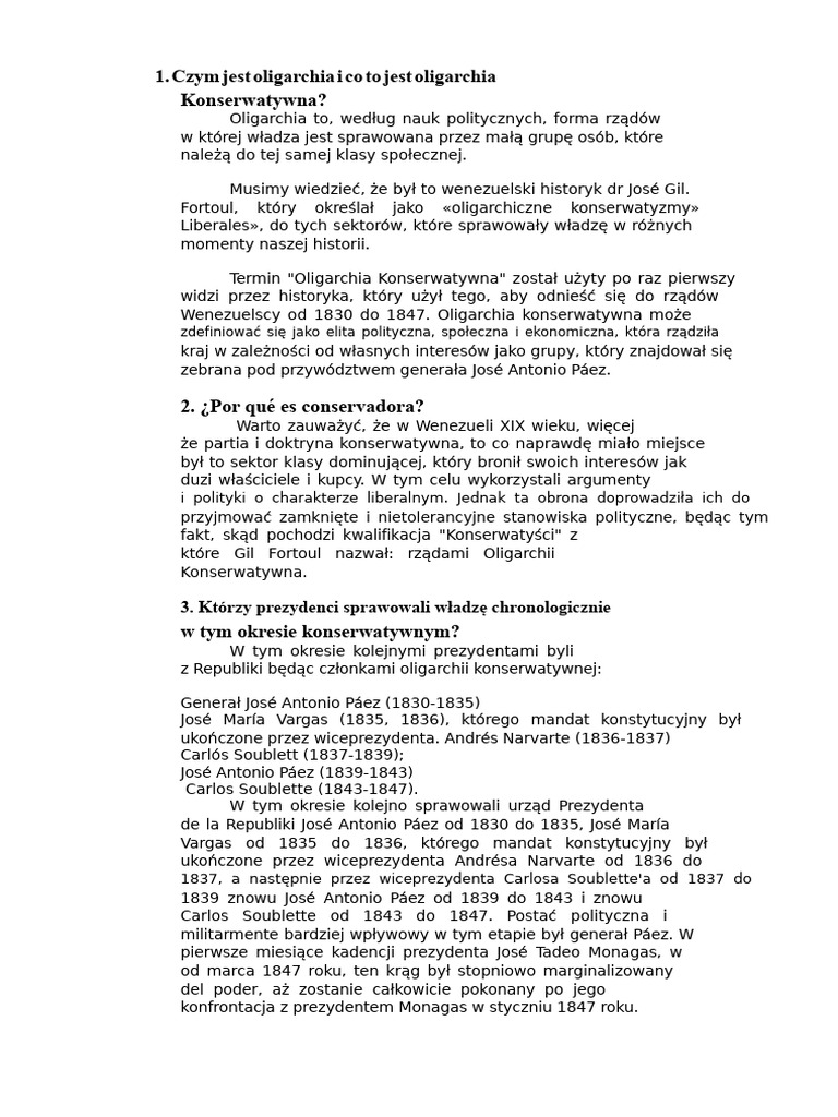 Czym Jest Oligarchia I Czym Jest Oligarchia Konserwatywna - Materiały ...