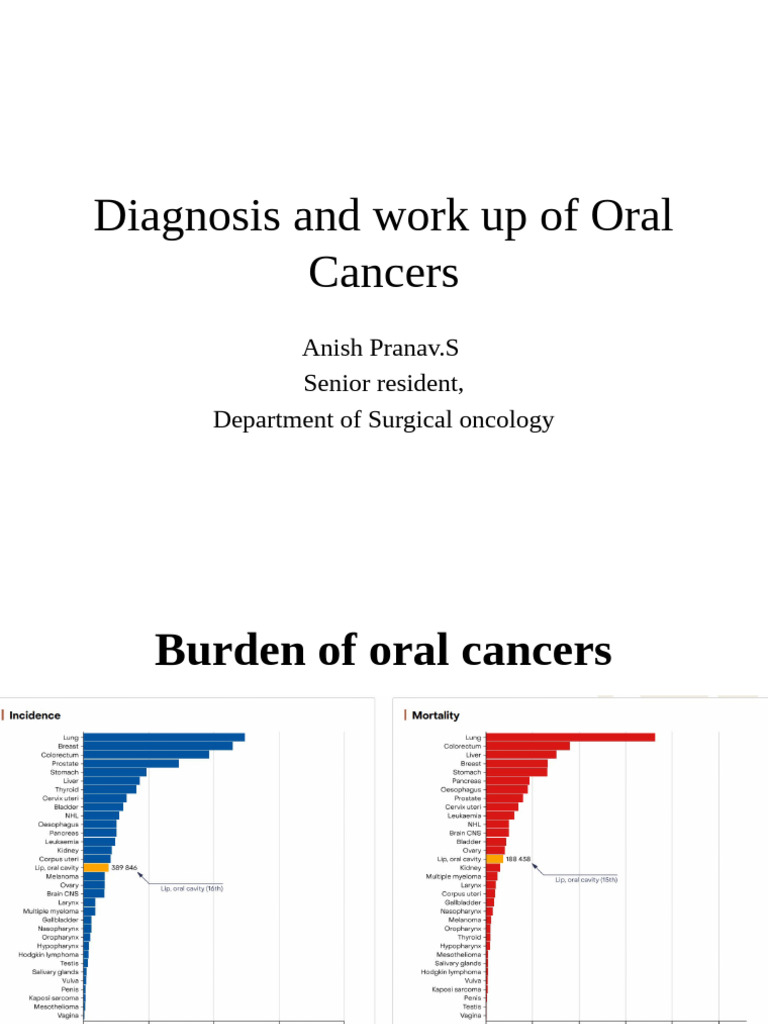 Oral Cancer Diagnosis and Management Guide | PDF | Biopsy | Anatomical ...