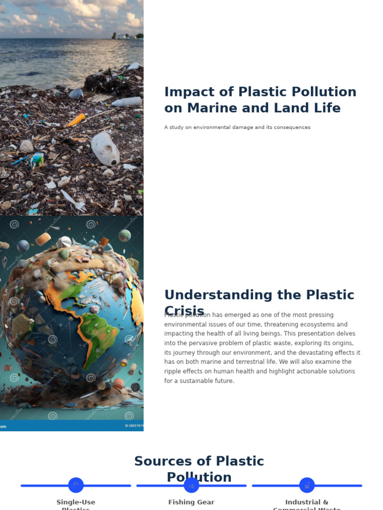 Impact of Plastic Pollution On Marine and Land Life: A Study On ...