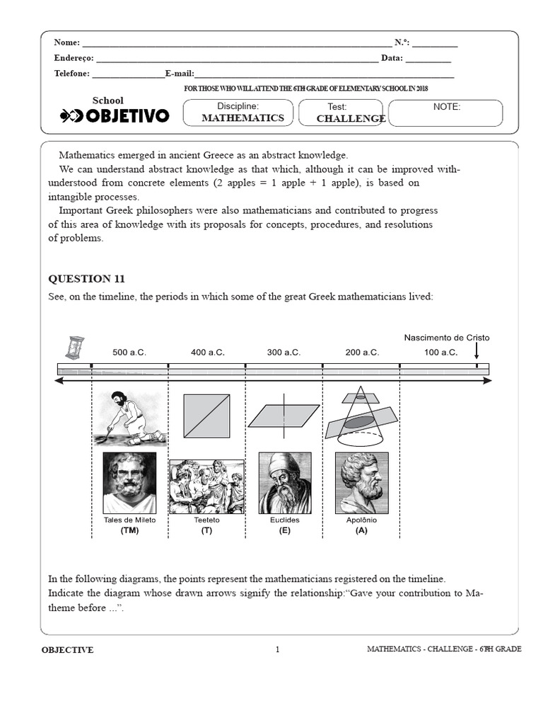 Resolution Challenge 6th Grade Fund2 Mathematics 281017 | PDF | Mathematics