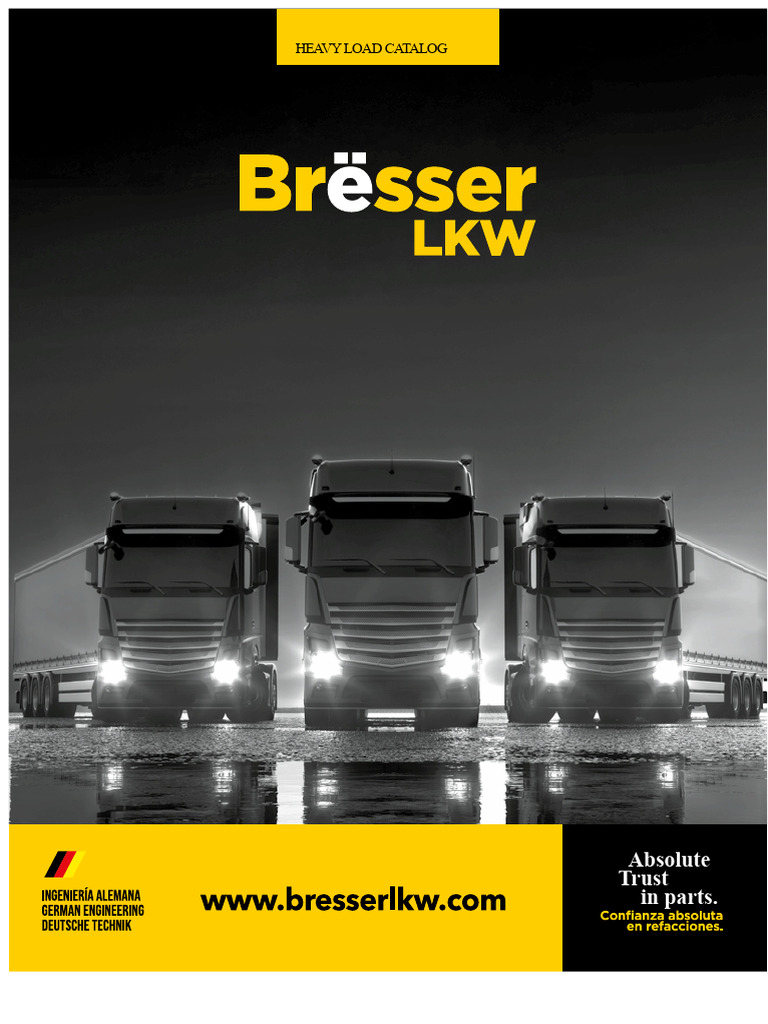 Heavy Load Catalog BRESSER LKW November 2023 | PDF | Motor Vehicle ...