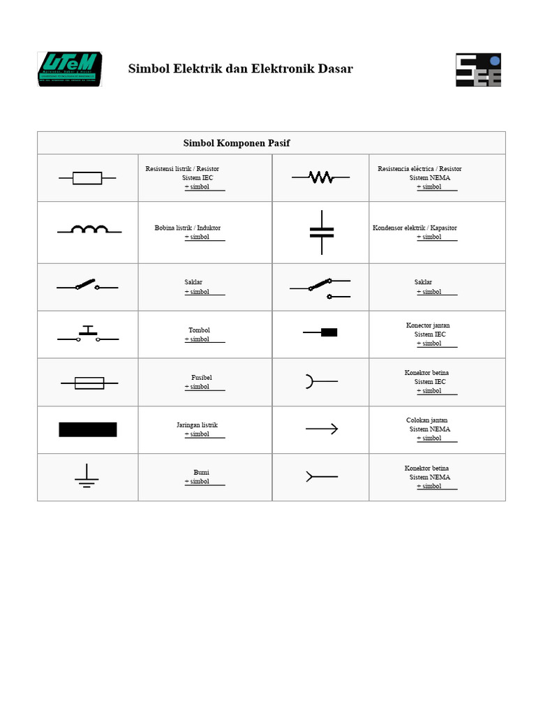 Simbol Dasar Elektrik dan Elektronik | PDF