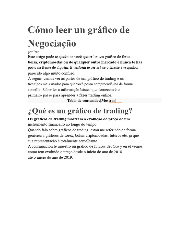 Como Ler Gráficos de Trading Eficazmente | PDF | Tempo | Criptomoeda