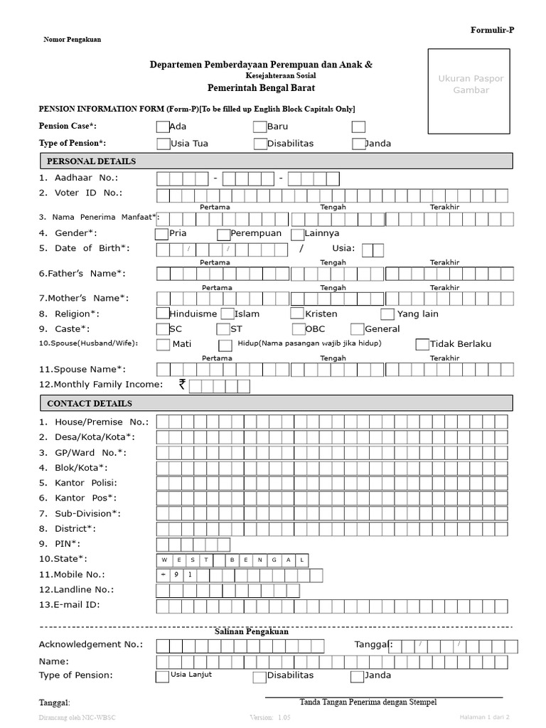 Form P | PDF