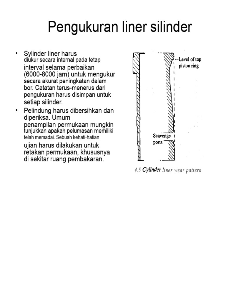 Pengukuran Silinder Liner 1 | PDF