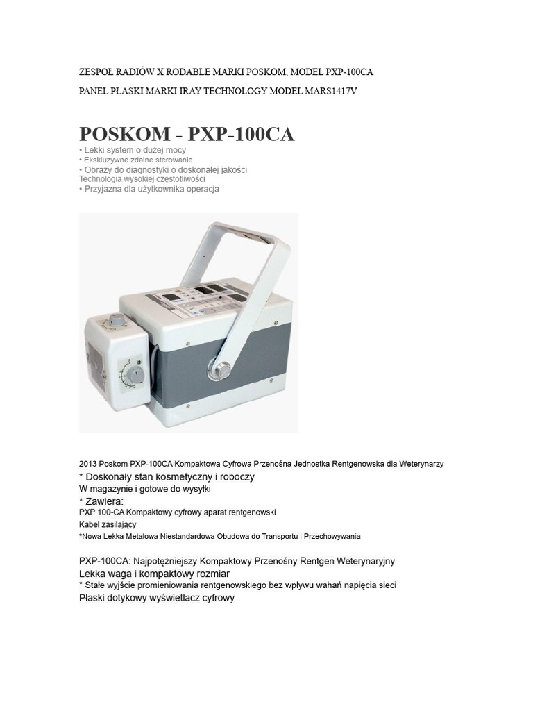 Zespoł Rayso X Rodable Marki Poskom | PDF