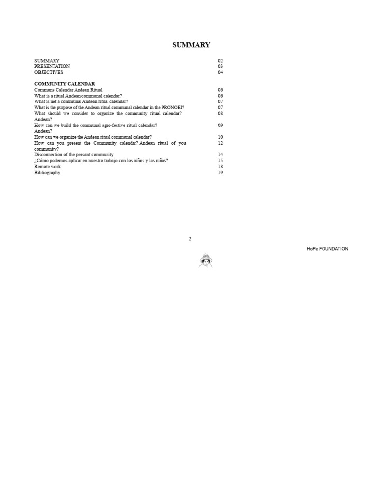 Communal Calendar | PDF | Rituals