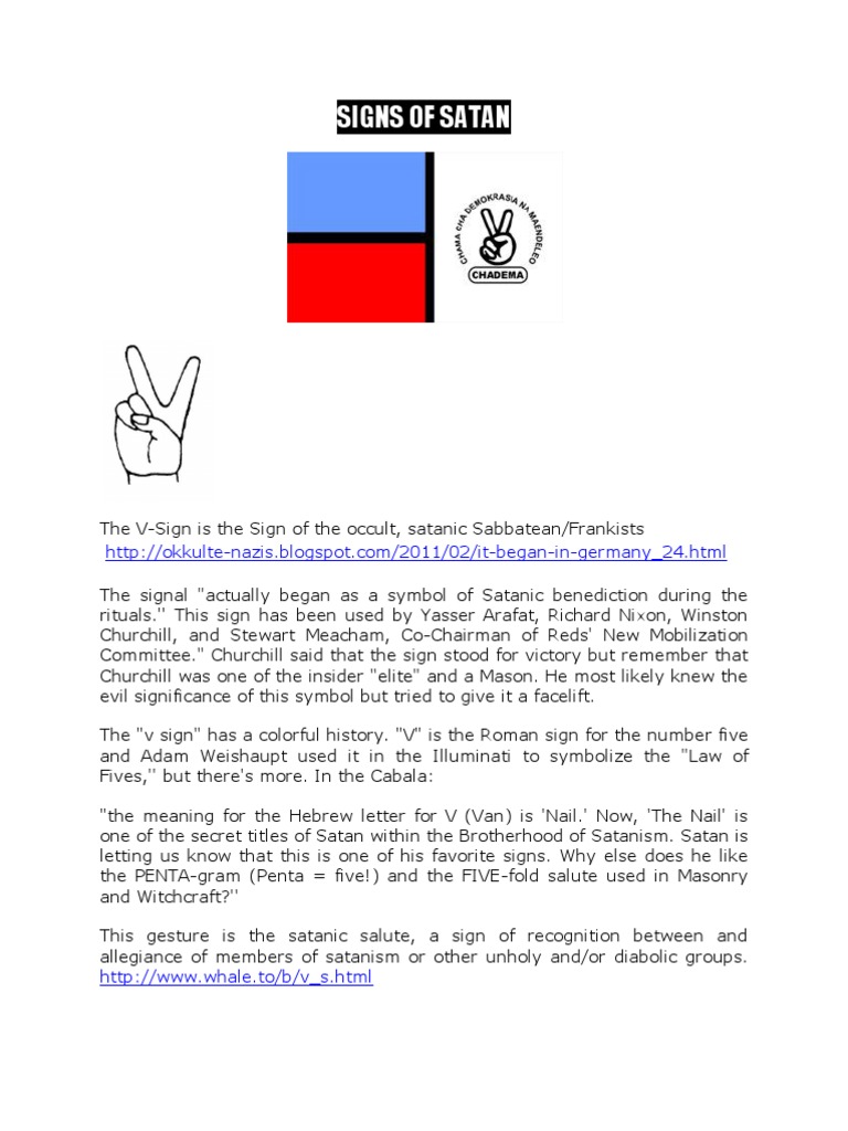 Hidden Satanic Symbols in Chadema's Flag | PDF | Satanism | Crucifixion