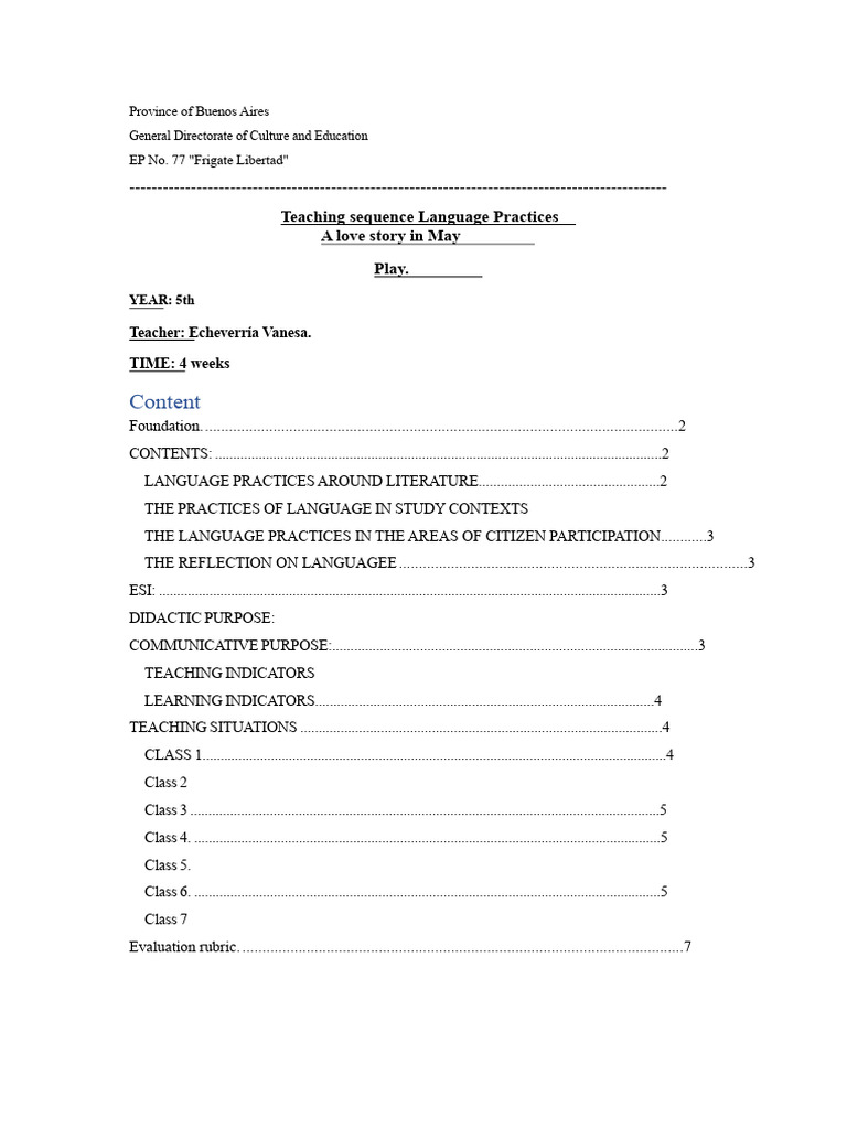 Language Practices for 5th Grade Play | PDF | Knowledge | Information
