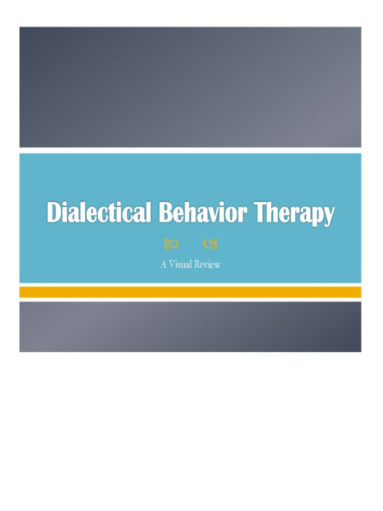 Tarjeta Flash de Revisión Visual de DBT | PDF | Terapia dialéctica ...