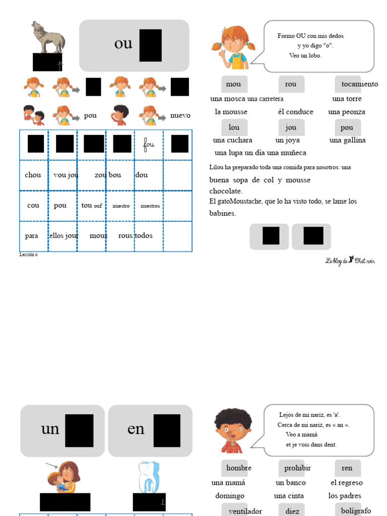 Lecciones de Fonética y Vocabulario Infantil | PDF