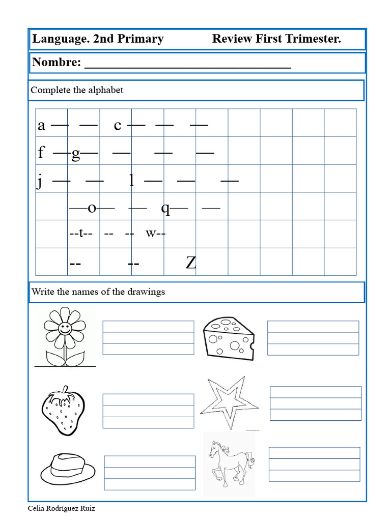 2nd Grade Language First Trimester Review | PDF