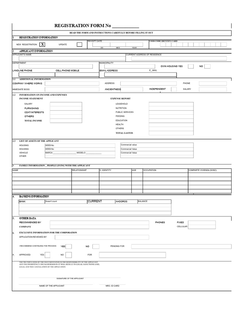 Housing Application Form | PDF