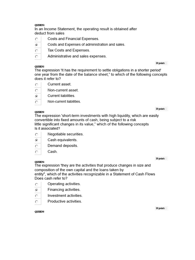 Initial Formative Assessment Unit 3 | PDF | Expense | Balance Sheet