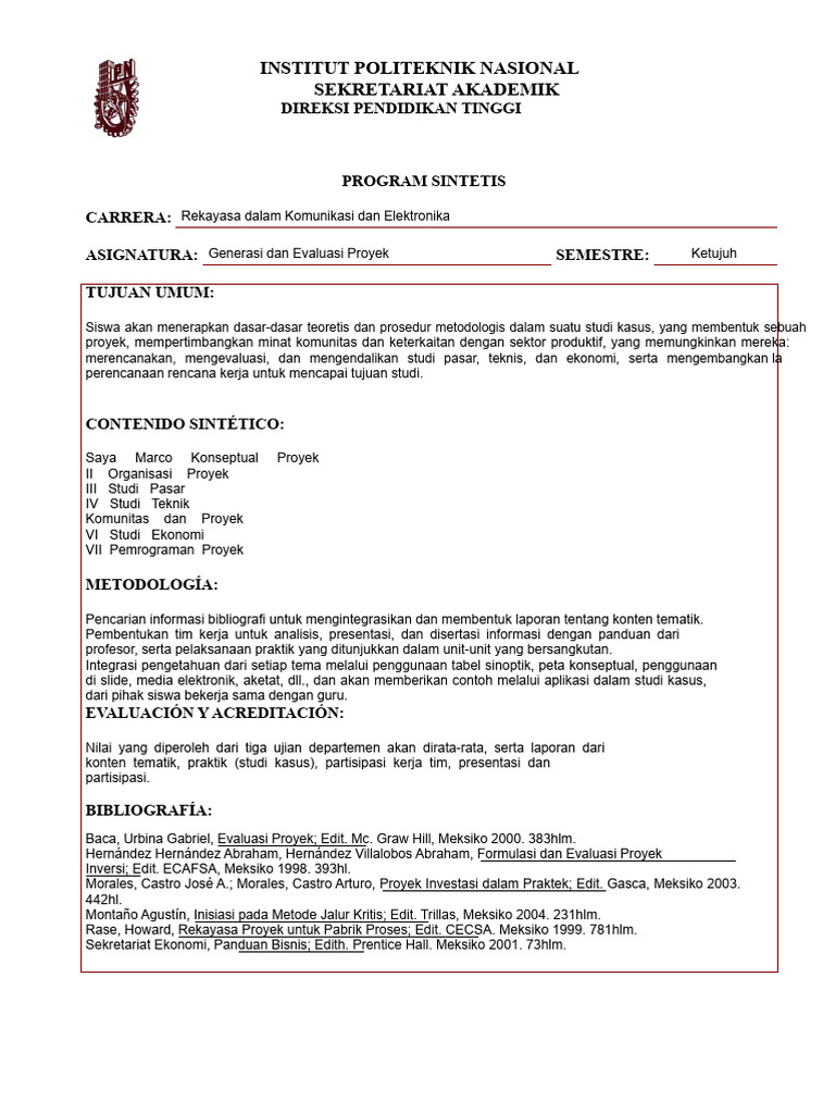Proyek dan Evaluasi dalam Rekayasa Elektronika | PDF