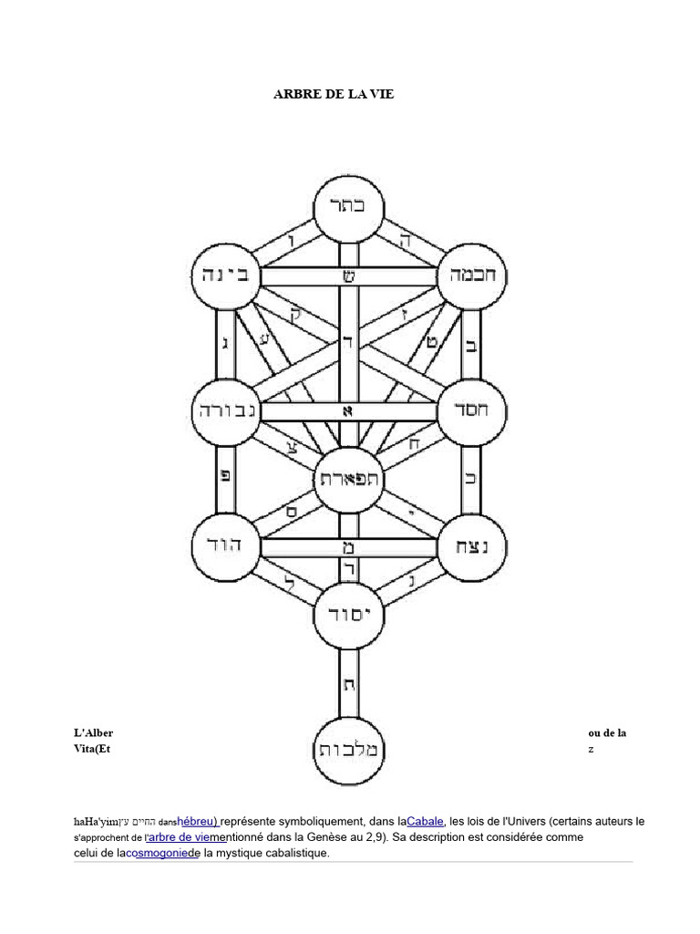 Comprendre l'Arbre de la Vie en Kabbale | PDF